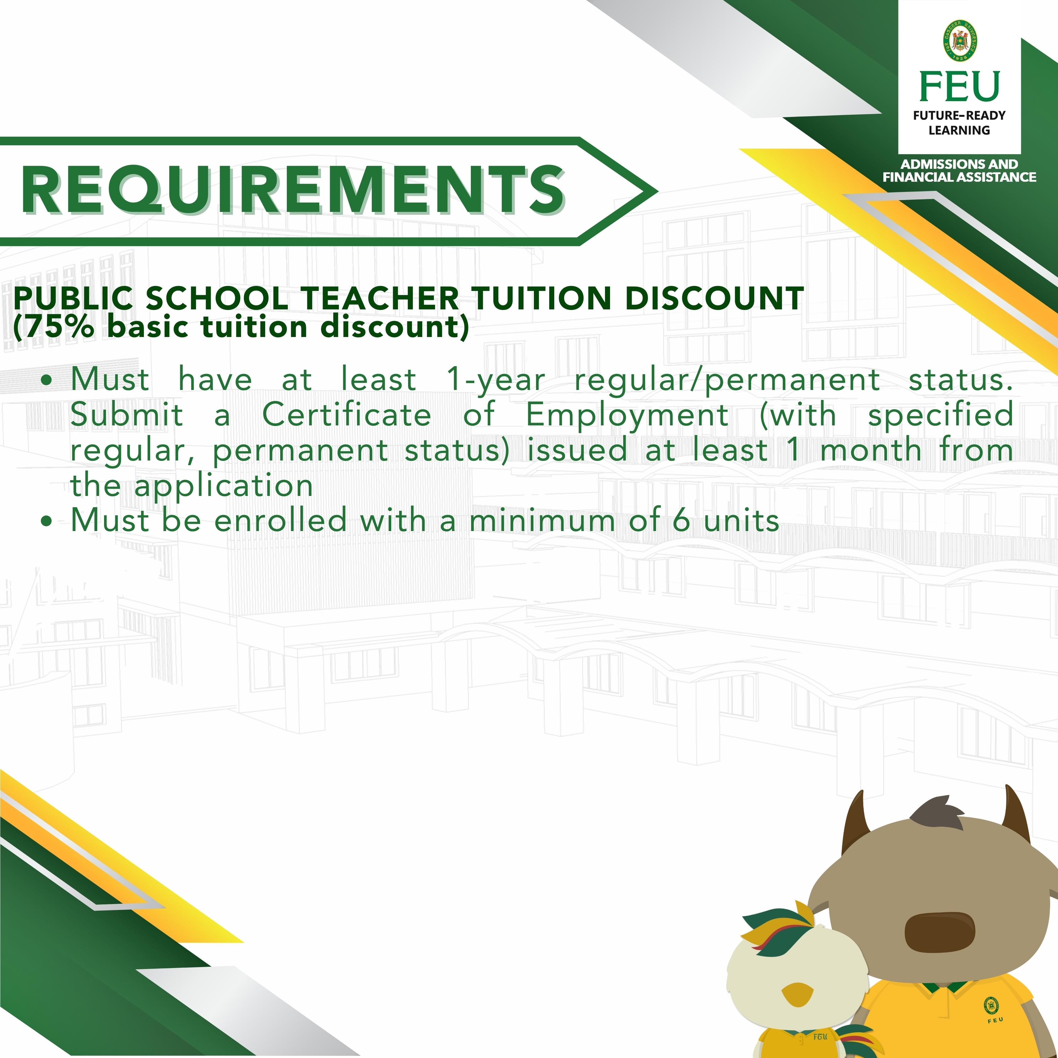 Graduate Studies Tuition Discount • Far Eastern University